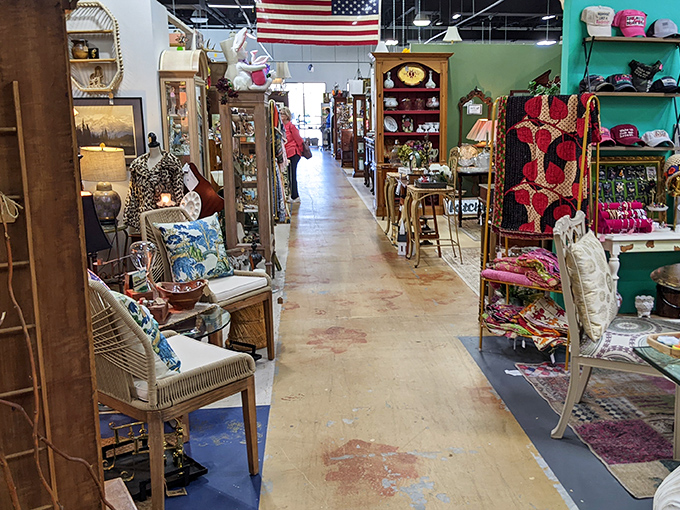 The aisle of possibility, where one person's past becomes another's future. Every booth offers a different curator's vision of what matters.