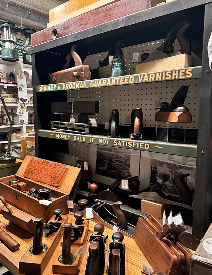 Money Back If Not Satisfied promises a vintage tool display that reminds us when craftsmanship was king and planned obsolescence wasn't yet a business strategy.