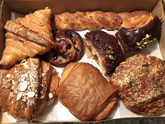 Pastry heaven in a box&mdash;where butter and flour have transformed into flaky, golden works of art that whisper, "Diet tomorrow."