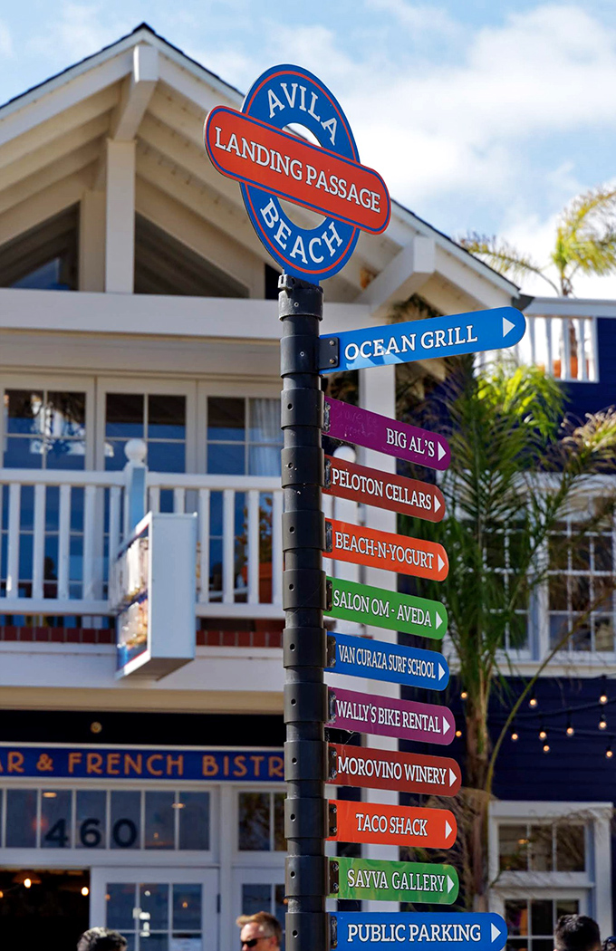 The directional sign that solves all vacation dilemmas. Whatever path you choose in Avila Beach, you're heading toward something wonderful.