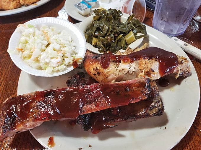 BBQ ribs that fall off the bone like autumn leaves, but taste like pure summer celebration.