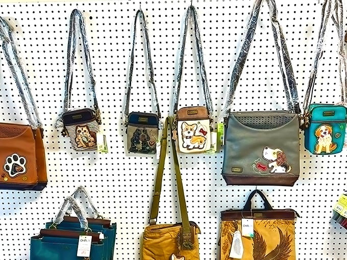 Dog-themed purses that wear their hearts on their handles. These bags combine function with furry friend appreciation for the ultimate animal lover's accessory.