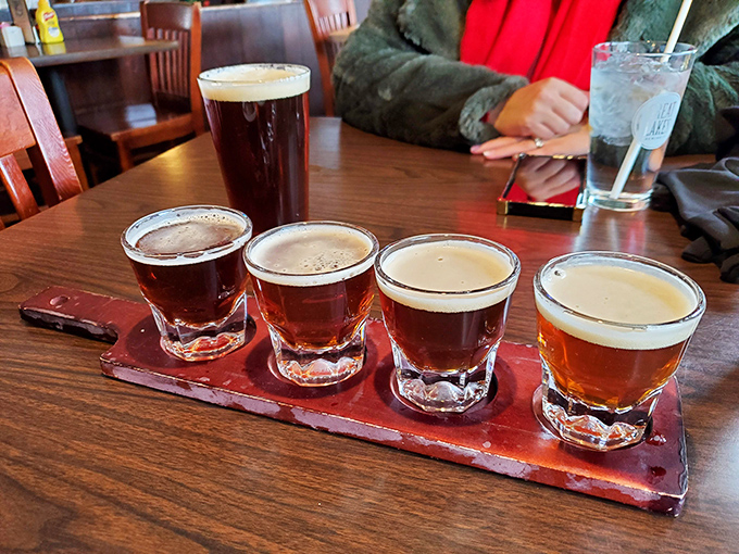 A flight of local and craft beers that tells the story of Cleveland's brewing renaissance one sip at a time.