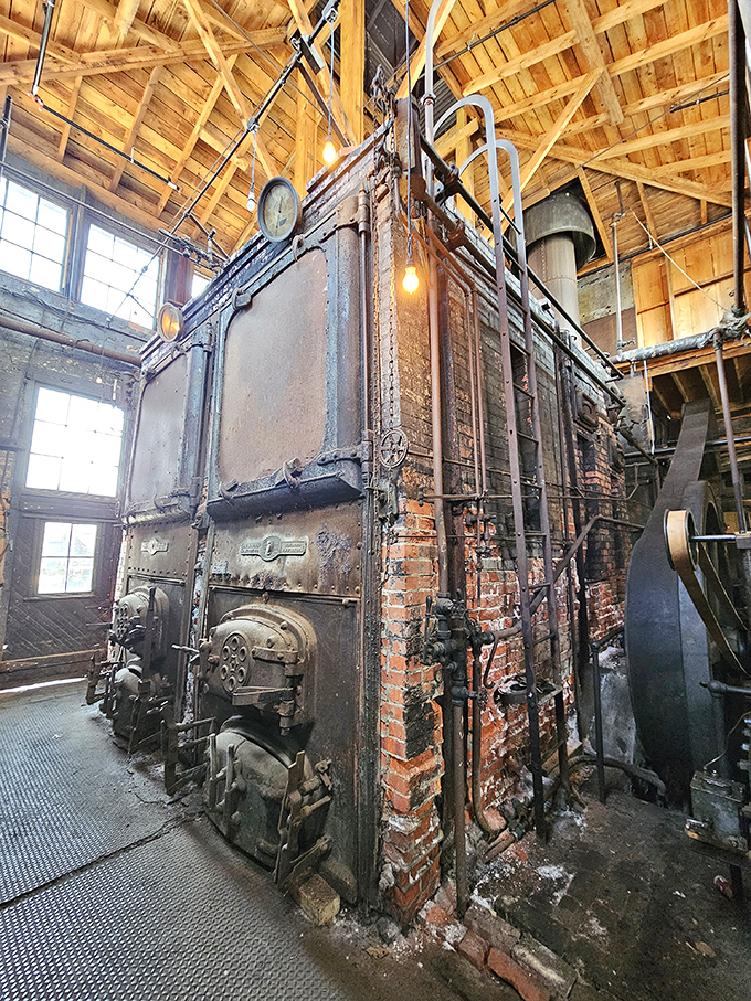 This isn't just old equipment&mdash;it's industrial sculpture that happened to be incredibly functional. The brick and steel ballet of another era.