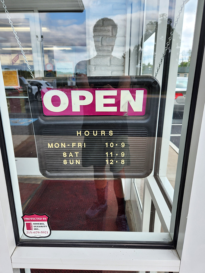 Hours posted with the confidence of a place that knows you'll rearrange your schedule to get there. Worth planning your week around