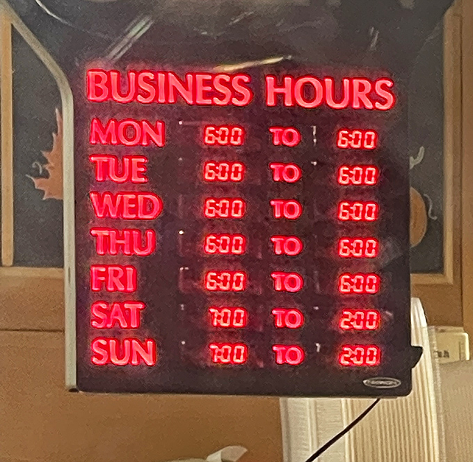 These business hours prove that good things come to those who wake up early &ndash; or stay up late enough.