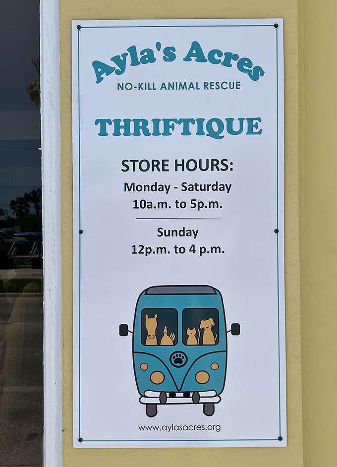 Clear store hours and adorable branding make planning your thrifting adventure as easy as deciding to adopt that puppy with the soulful eyes.