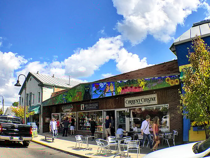 Busy sidewalks buzz with the energy of people who've discovered something special and want to savor it.