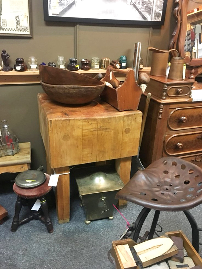 14. butcher block table