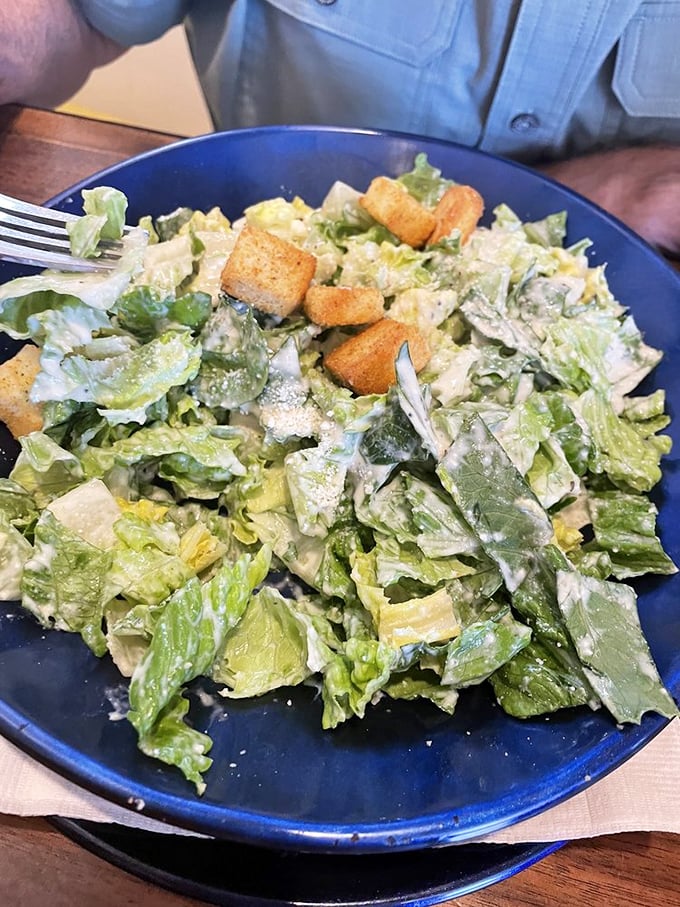 A Caesar salad that Julius himself would approve of. Those croutons aren't just bread&mdash;they're little flavor bombs.