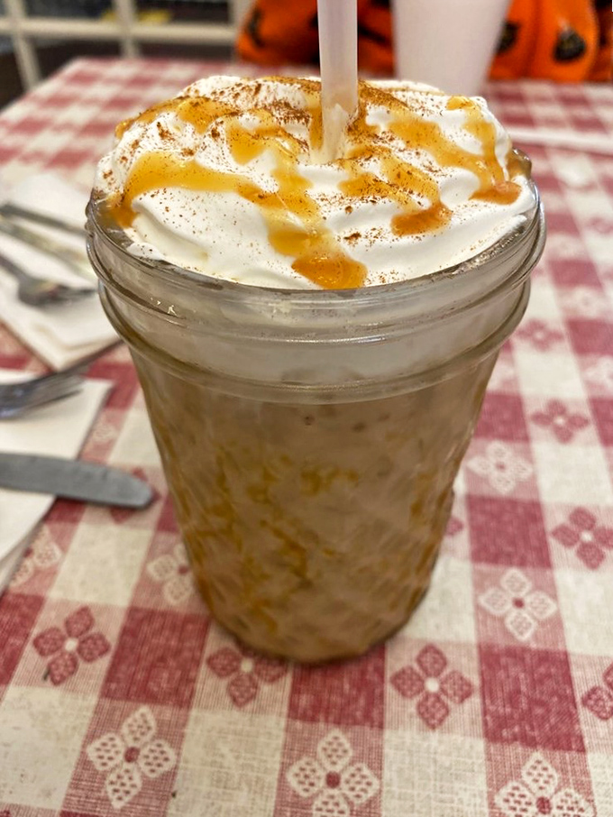 Even the cold brew gets dressed up fancy here &ndash; because every meal deserves a proper caffeinated companion.