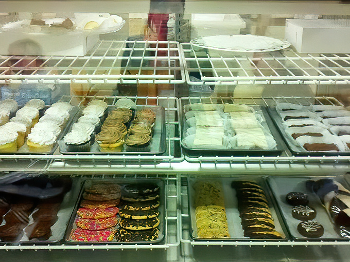 The dessert case tempts with homemade treats&mdash;because sometimes breakfast should end with something sweet.