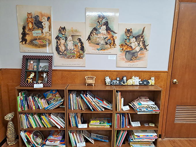The museum's library section offers cat literature for all ages &ndash; from scholarly texts to children's books featuring famous fictional felines.