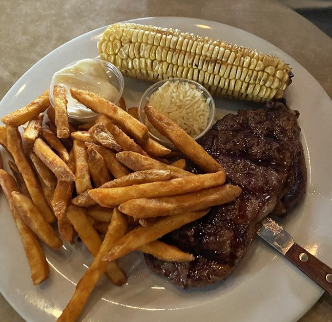 Cowboy cuisine: This steak isn't just dinner&mdash;it's a celebration of simplicity where quality beef meets fire and creates magic on your plate.
