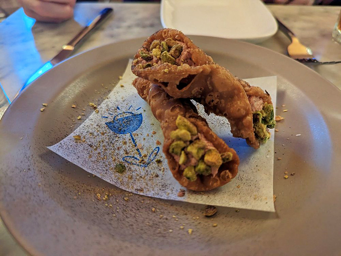 Cannoli reimagined &ndash; crispy shells filled with savory surprise instead of sweet, proving Italian traditions can still surprise us.