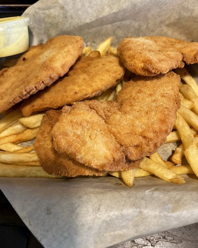 Chicken fingers that would make any kid (or kid at heart) abandon their video games immediately.