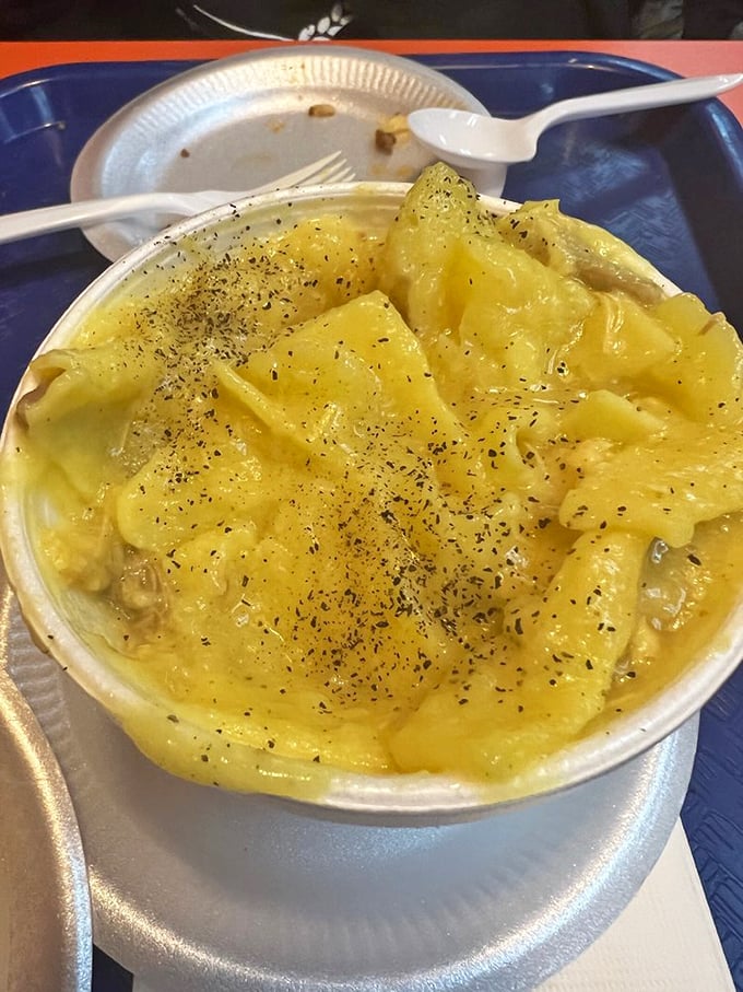 Mac and cheese that looks like it was made by someone who genuinely cares about your happiness. Comfort food that lives up to its name.