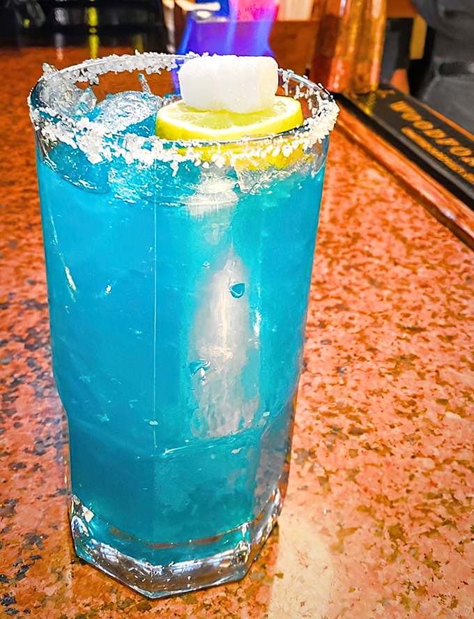 Electric blue and dangerously refreshing. This cocktail isn't just a drink&mdash;it's vacation in a glass, even if you're just in Lakeland.
