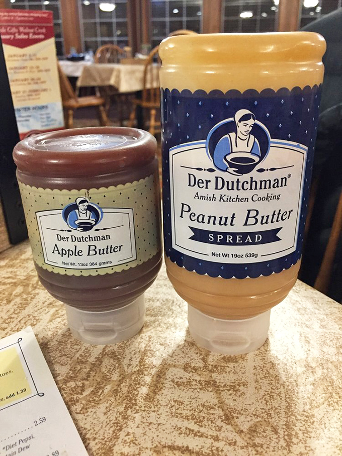 Apple butter and peanut butter spread&mdash;the dynamic duo of sandwich enhancers, ready to transform ordinary bread into extraordinary memories.