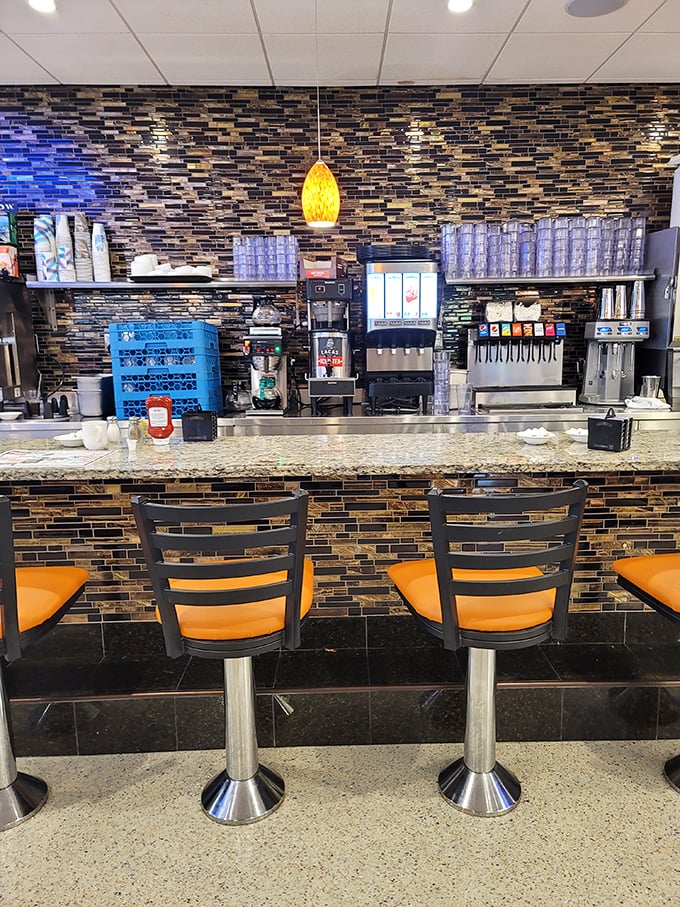 Counter seats: front-row tickets to the greatest show on earth&mdash;short-order cooks performing culinary magic while you sip your coffee.