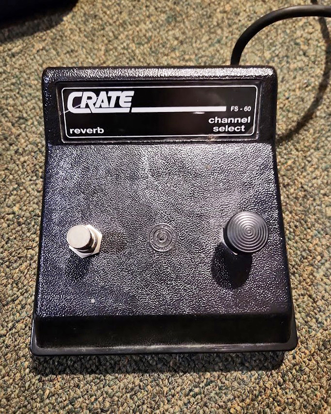 Musicians take note: vintage gear at garage sale prices. This Crate footswitch might be the missing piece in your home recording studio puzzle.