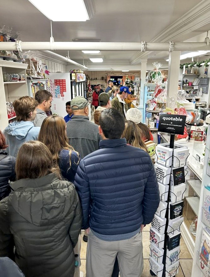 The line of eager customers isn't a deterrent – it's a testament to greatness, like a standing ovation before you've even tasted the performance.