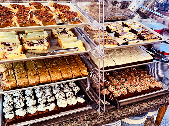 The dessert section &ndash; where you'll somehow find room despite swearing you couldn't eat another bite five minutes ago.