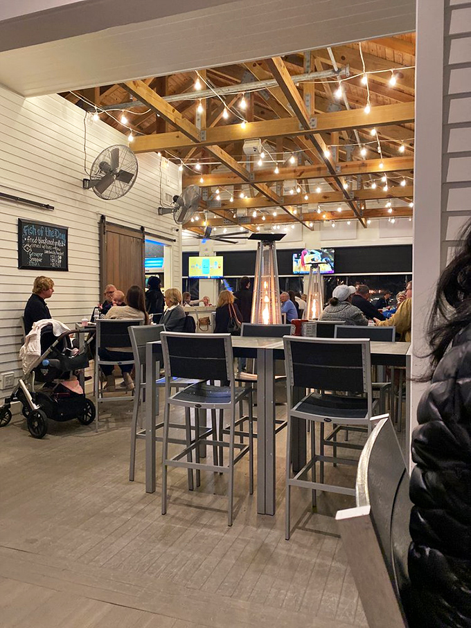 High-top tables, exposed beams, and the gentle hum of happy diners. The perfect setting for making memories between bites.