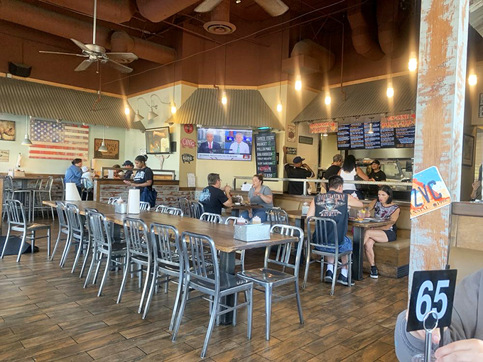 The dining room: where strangers become friends united by the universal language of "mmm" and "pass the napkins."