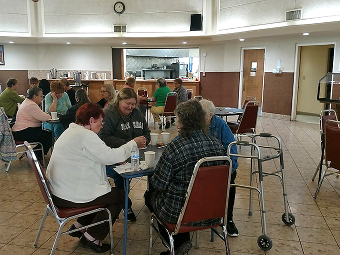 Lunchtime at the senior center cafeteria offers nourishment beyond food&mdash;it's where community happens between bites and sips.