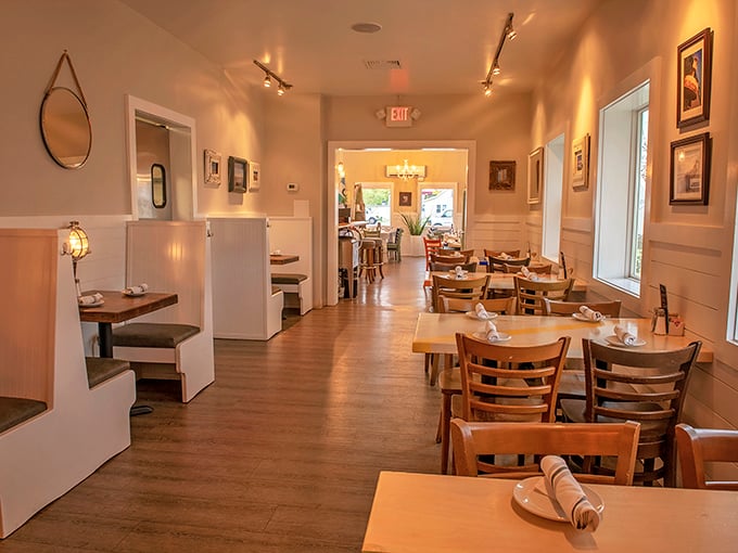 White walls, wooden tables, and nautical touches create the perfect backdrop for seafood memories&mdash;casual enough for flip-flops, nice enough for anniversaries.