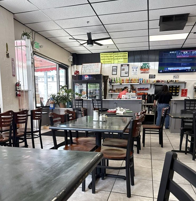 The dining area offers just enough space for everyone without the impersonal vastness of chain restaurants.