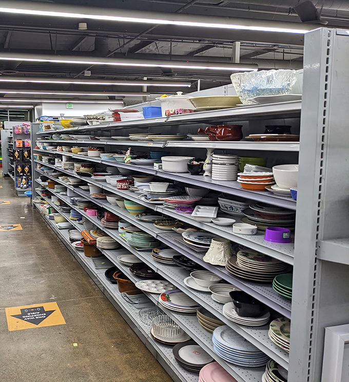 Dish sets that don't match but somehow work perfectly together, like a dinner party with interesting guests.