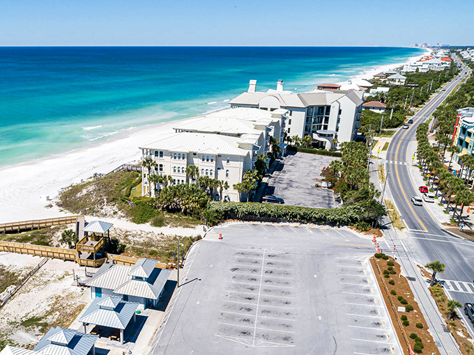 Public beach access points ensure everyone can enjoy 30A's natural splendor. Democracy looks best against a backdrop of turquoise water.