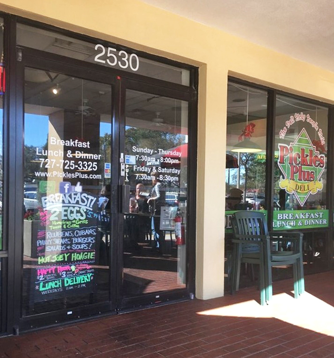 The door promises breakfast, lunch, and dinner&mdash;a trifecta of meals that turns this address into a second home for many locals.