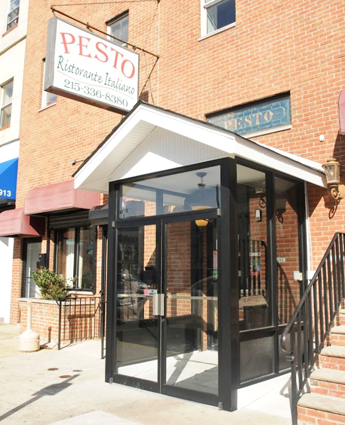 The inviting entrance that leads to one of Philadelphia's best-kept culinary secrets hiding in plain sight.