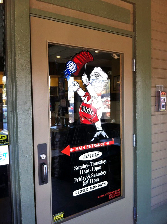The mascot stands guard at the entrance, a cheerful harbinger of the meat sweats you'll happily endure after your visit.