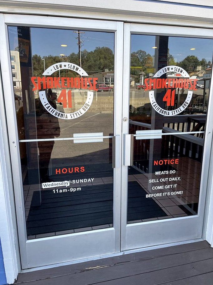 "Meats do sell out daily" isn't just a sign&mdash;it's a life lesson about priorities and the importance of punctuality.