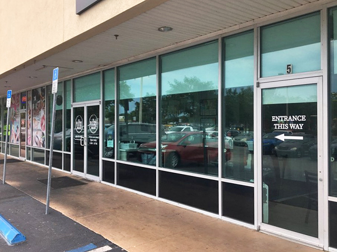 The entrance beckons with simple signage and the promise of deliciousness. Like a portal to a parallel universe where calories don't count.