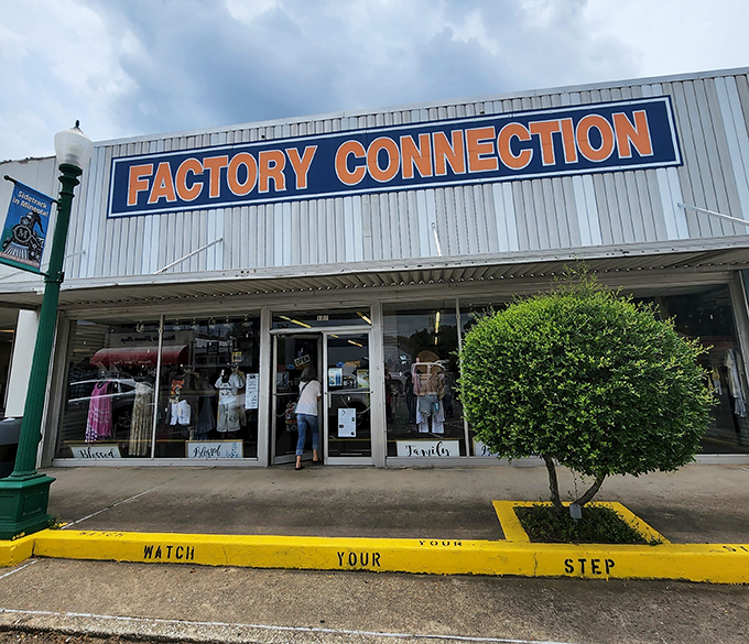 Factory Connection offers small-town retail therapy without big-city prices, its welcoming storefront inviting shoppers to discover treasures within.