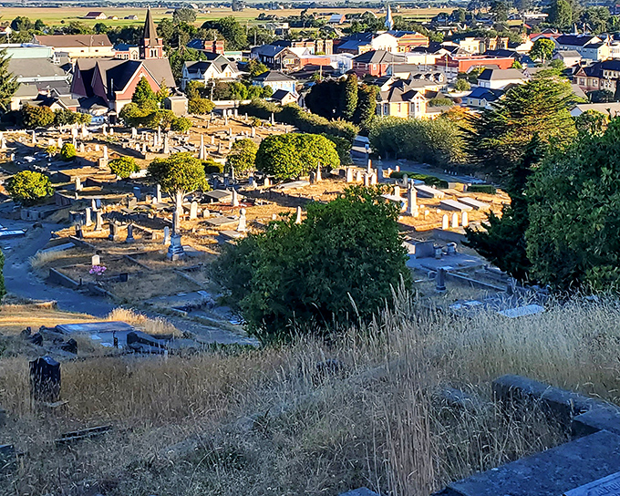 Ferndale Cemetery offers a hauntingly beautiful view of the town below&mdash;the final resting place for generations of dairy farmers and Victorian craftspeople.