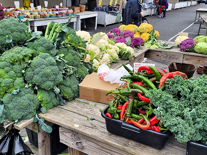 Farm-fresh produce that puts supermarket offerings to shame &ndash; vegetables so vibrant they make your smartphone camera work overtime to capture their colors.