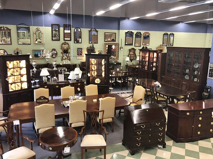 A showroom arranged like the world's most elegant game of Tetris. Every piece waiting for its forever home.