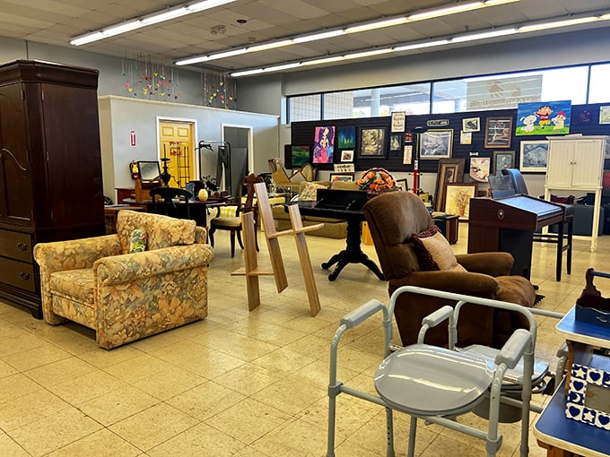 Furniture with character awaits its second act. That floral armchair has seen things, and now it's ready to see your living room.