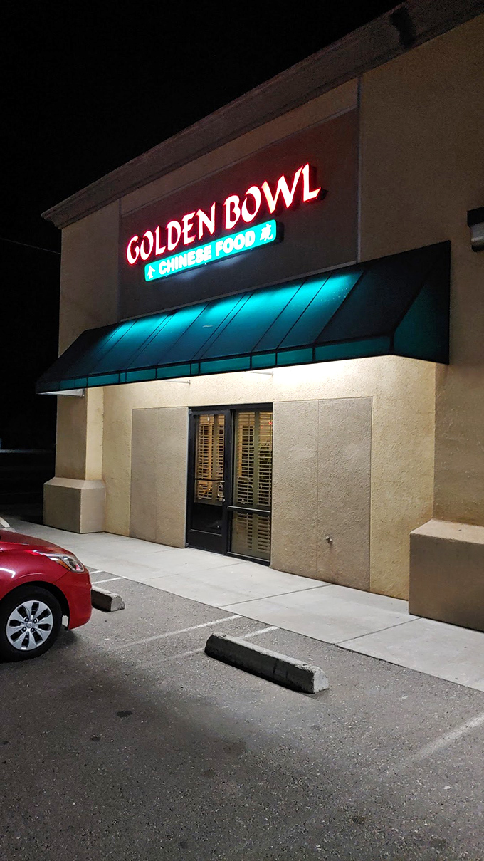 The Golden Bowl's neon sign glows like a beacon for hungry night owls &ndash; Chinese comfort food without pretension.