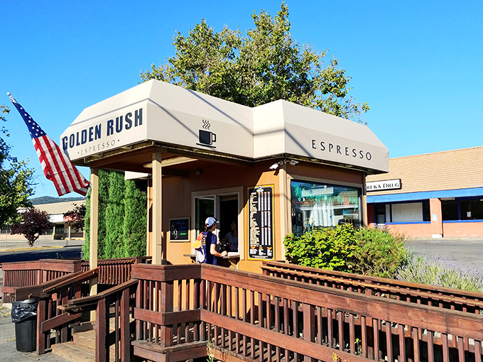 Golden Rush Espresso serves up caffeine with a side of Gold Rush nostalgia, because even affordable retirement requires proper coffee to fuel the adventure.