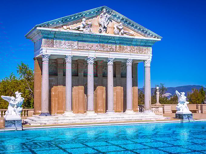 This Greek temple fa&ccedil;ade isn't compensating for anything &ndash; it's just what happens when you have unlimited funds and a passion for classical architecture.