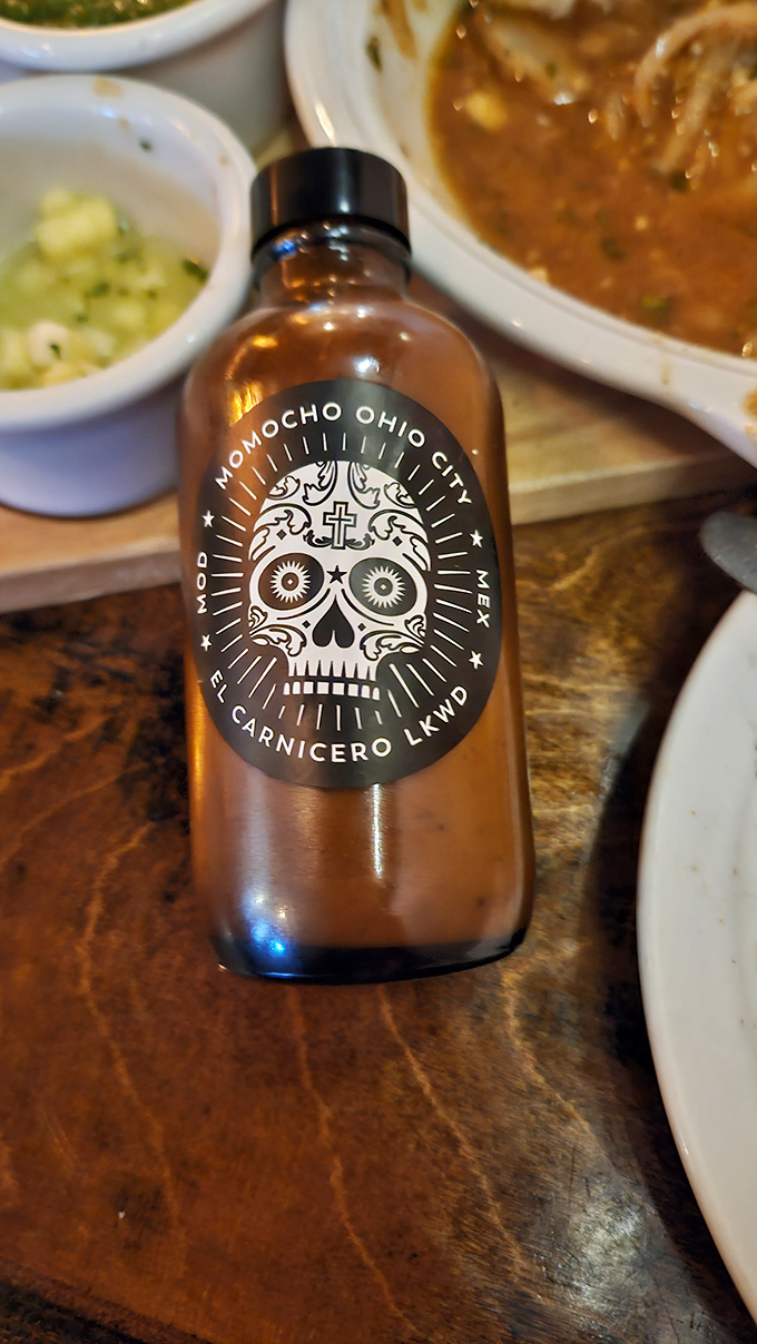 Their signature hot sauce bottle sports a Day of the Dead skull&mdash;a warning and an invitation all at once to brave souls seeking flavor adventure.