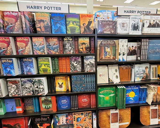 Harry Potter merchandise that proves magic exists&mdash;in the form of books that transport you far from your shopping fatigue.