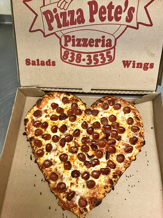 Nothing says "I love you" like a heart-shaped pepperoni pizza. Romance isn't dead; it just comes in a cardboard box with extra cheese.